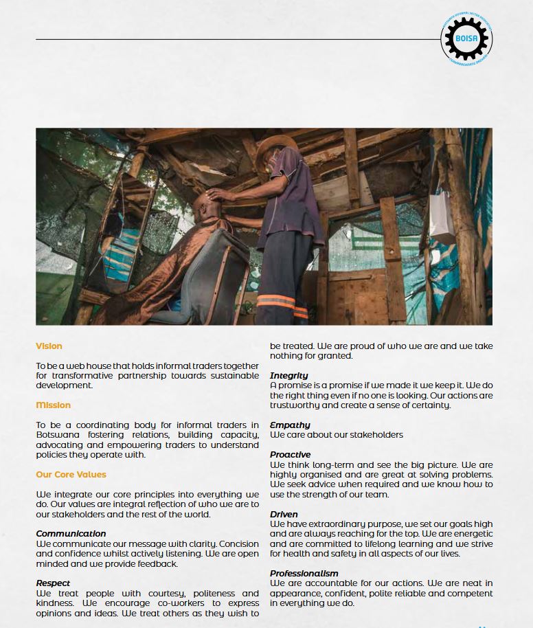 Mpatlise | Botswana Informal Sector